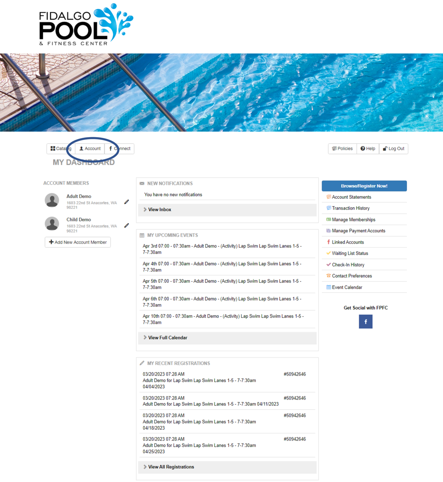 How to Schedule a Session - Fidalgo Pool & Fitness Center, Anacortes ...