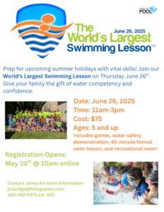 World's Largest Swim Lesson - Fidalgo Pool & Fitness Center, Anacortes ...